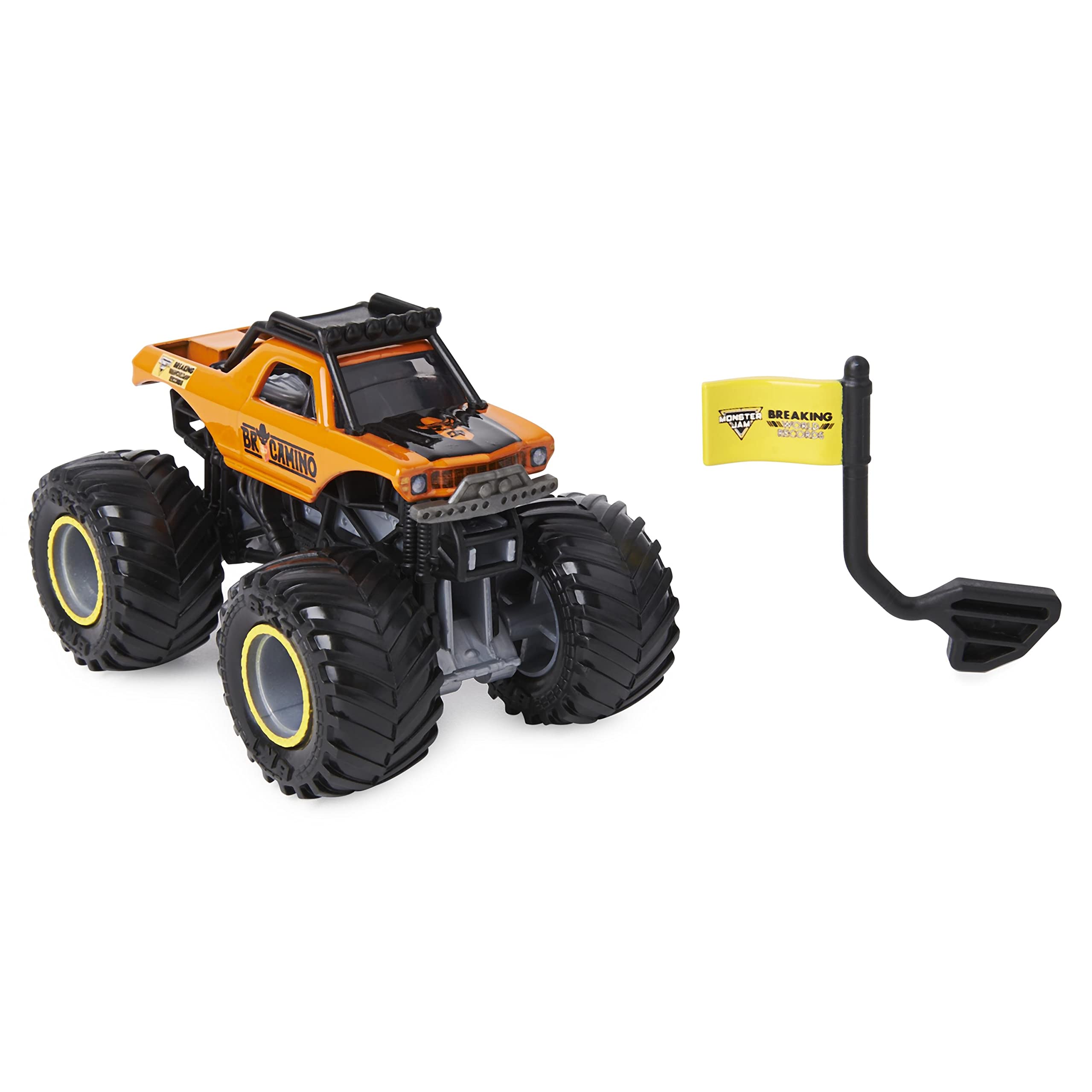 Monster Jam 2021 Target Exclusive Breaking World Records Series 1:64 Scale Diecast Monster Truck with Flag: Brocamino