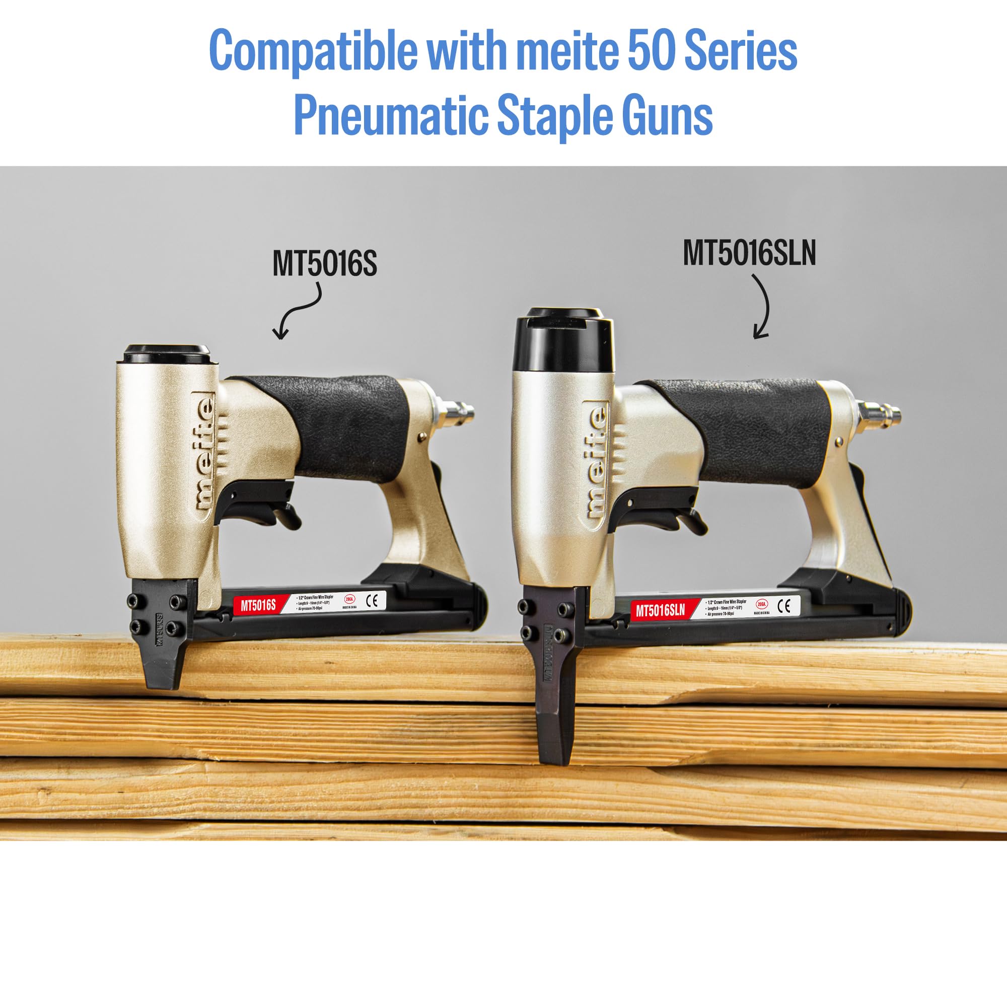 meite 20 Gauge 1/2-Inch (12.3mm) Crown 9/16-Inch Length Upholstery Staples for Staple Gun, Fine Wire Galvanized Staples for Carpet, Work Box, Cable, Shed (5,000 Pieces)