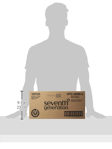 Seventh Generation Baby Free & Clear Overnight Diapers, Stage 5, 20 Count (Pack of 4)