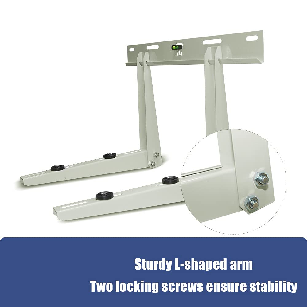 ONELIGHT Outdoor Wall Mounting Bracket,Support up to 265Lbs,9000-36000 Btu Condenser, for Hanging Ductless Mini Split Air Conditioner Heat Pump Systems,Split HVAC Installation Kit