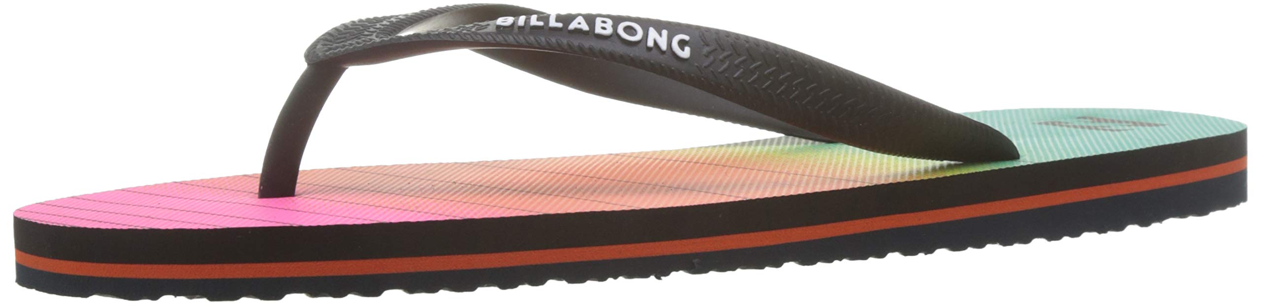 Billabong Men's Tides 73 Stripe Flip Flops, Multicolour Neon 5628, 9