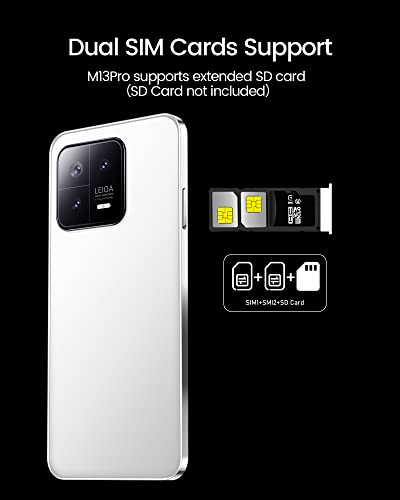 Echoamo M13 Pro 5G Unlocked Cell Phone - 6.8" FHD+Display 5G/4G Android Smartphone,Dual SIM,64MP+13MP+8MP Triple Camera, 5800mAh Battery - 4GB+128GB
