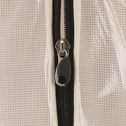 Household Essentials Cotton Canvas Under Bed Clothing and Linen Storage Bag | Natural