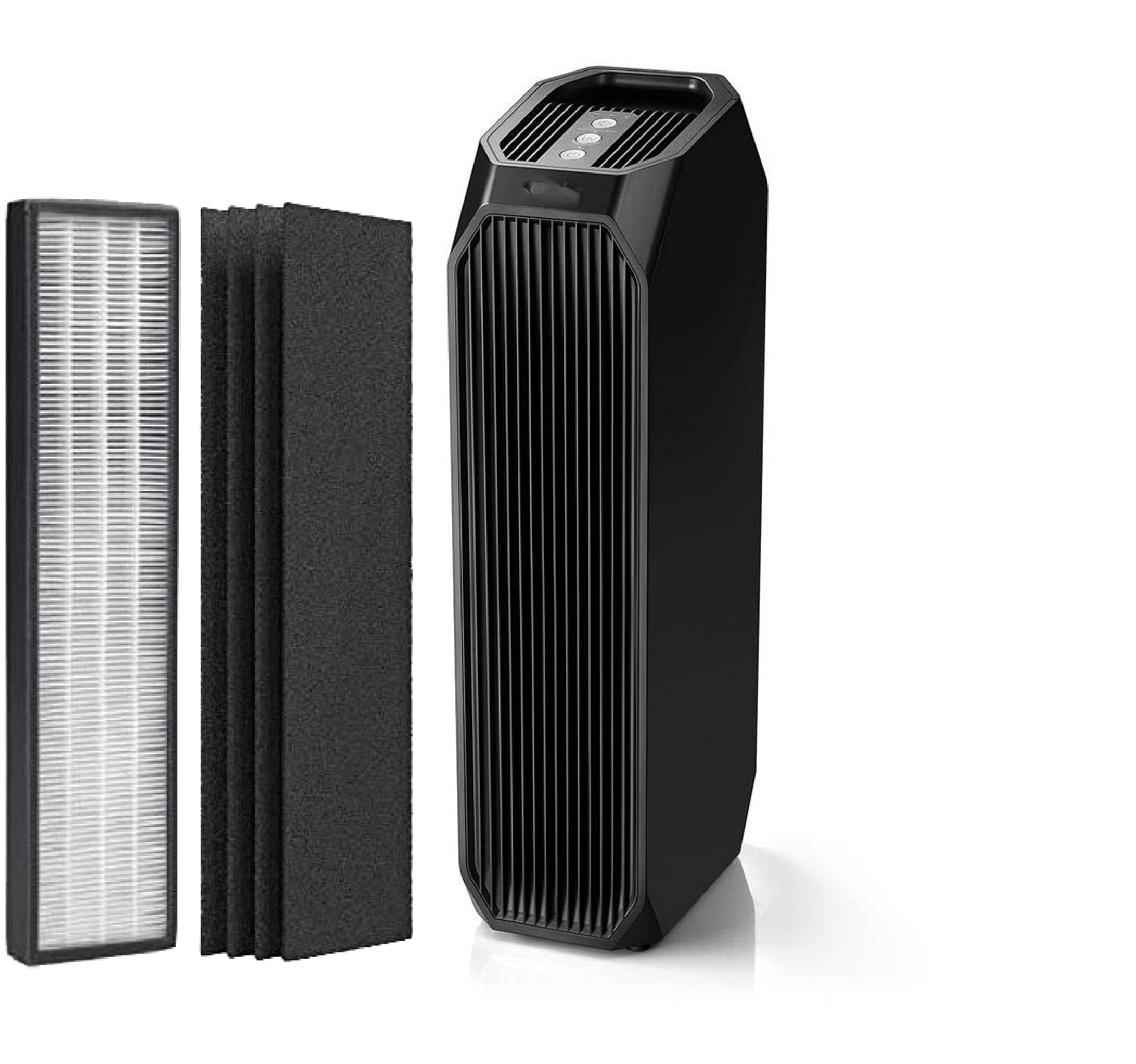 Nispira True HEPA Filter + Activated Carbon Pre Filter Compatible with Eureka NEA120 Air Purifier and Toshiba Smart WiFi Air Purifier. Compared to Part NEA-F1 NEA-C1. 1 Set