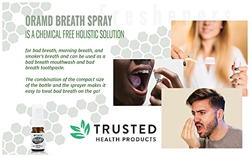 OraMD Fresh Breath Spray for Gum Health - 3-Pack, Bad Breath Treatment, Periodontal Disease Therapy, Fights Oral Pathogens, Reduces Gum Pockets & Plaque Build-Up