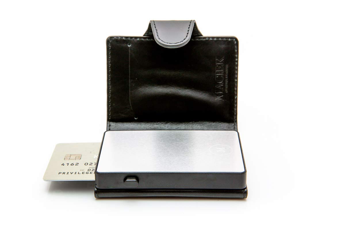 Maciek Le Big Boss RFID Wallet and Card Holder Genuine Leather - Minimalist - RFID Blocking - Men's RFID Wallet - Women's RFID Wallet