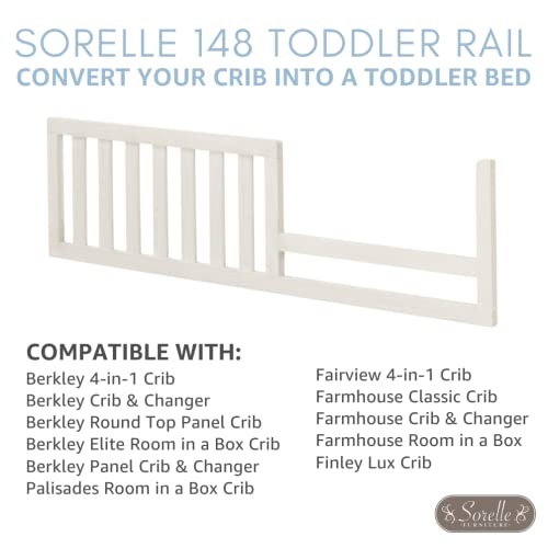 Sorelle Furniture 148 Toddler Rail, Weathered Gray, Crib