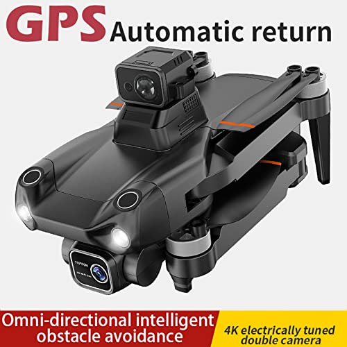 HD Camera Video Drone, Brushless Motor Folding Photography Aerial Drone GPS Positioning Optical Positioning for Outdoor Activities (No Obstacle Avoidance)