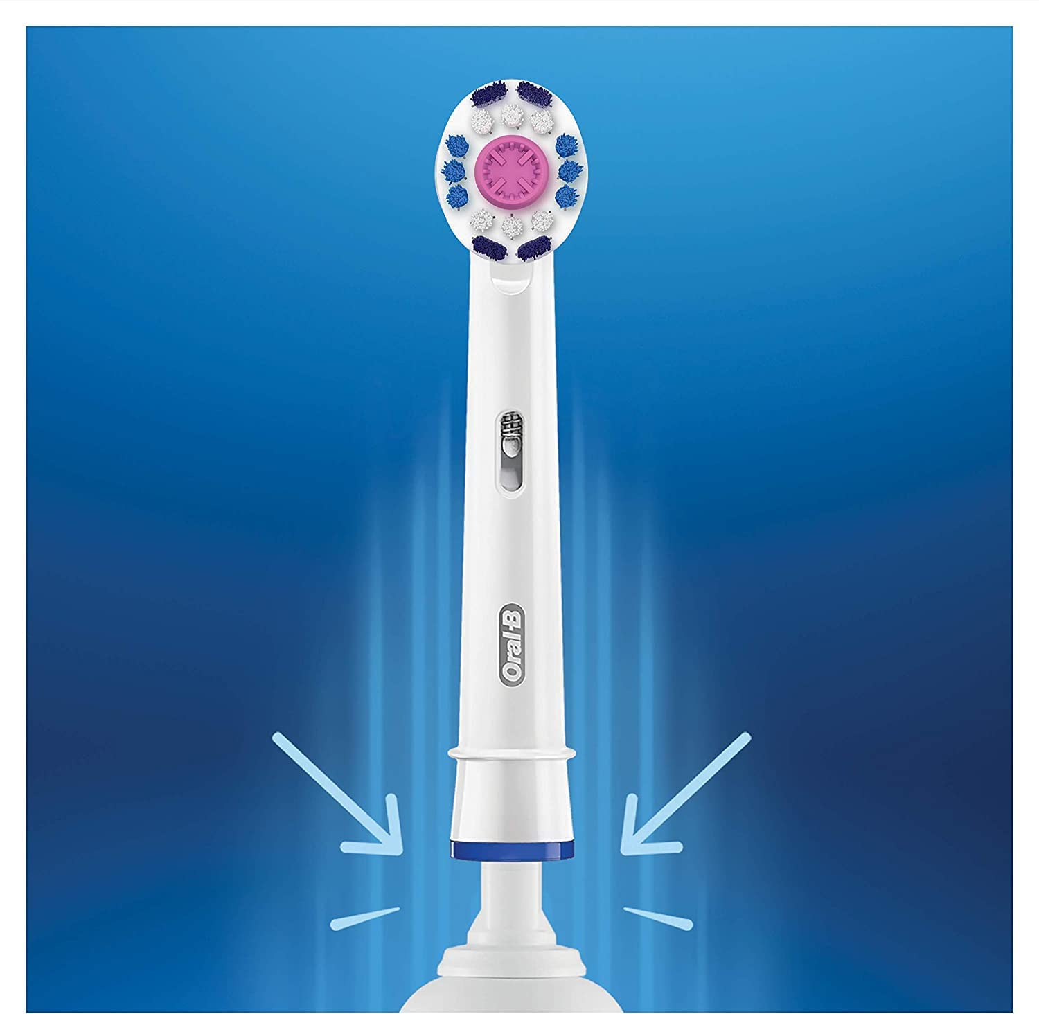 Oral-B Genuine 3D White Replacement Toothbrush Heads, Refills for Electric Toothbrush, Polishes to Remove Stains for Whiter Teeth, Pack of 4
