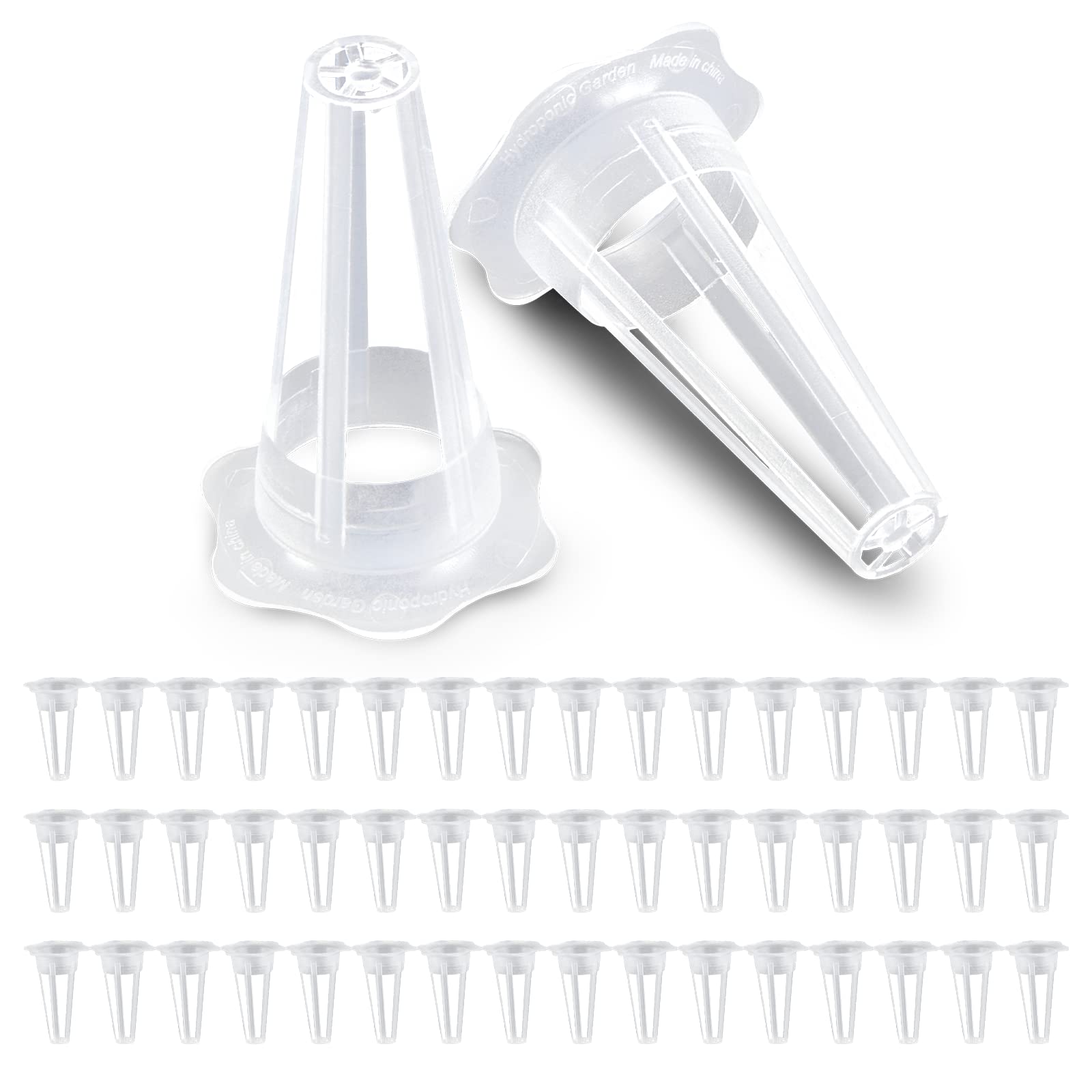 Blasoul Grow Basket - 50 Pack Plant Basket Pod Plastic Slotted Mesh Net Plant Cups Compatible with AeroGarden,Hydroponic,Growing System (50 Pack)