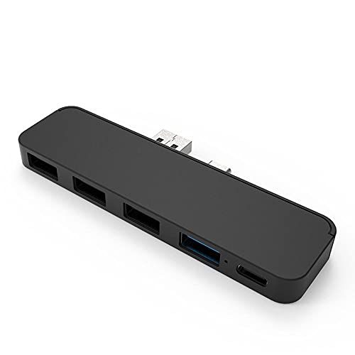 HUB Converter 2 to 5 Inline Docking Station Splitter Multifunctional Hub for Gaming Console