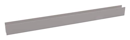 CRL Satin Nickel Frameless Shower Door Aluminum Deep U-Channel for 3/8" Thick Glass - 95 in long