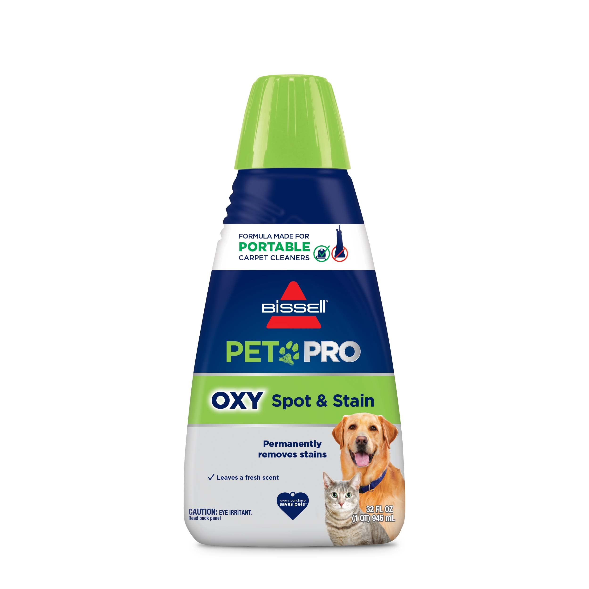 Bissell Pet Multi-Surface Febreze Freshness for Crosswave and Spinwave (64 oz), 22951, 64 Ounce, 64 Fl Oz & PET PRO OXY Spot & Stain Formula for Portable Carpet Cleaners, 32 oz, 2034
