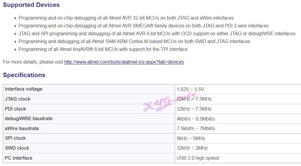 Original Atmel-ICE AVR SAM Programmer Debugger Supports JTAG SWD PDI TPI aWire SPI debugWIRE @XYGStudy