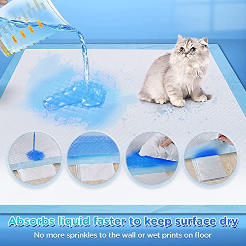 Gimars XXL Thicken 6 Layers Ultra Absorbent Dog Pee Pads Extra Large Leak-Proof Odor-Control Puppy Training Pads Quick Dry Pee Pads for Dogs Cats Pets