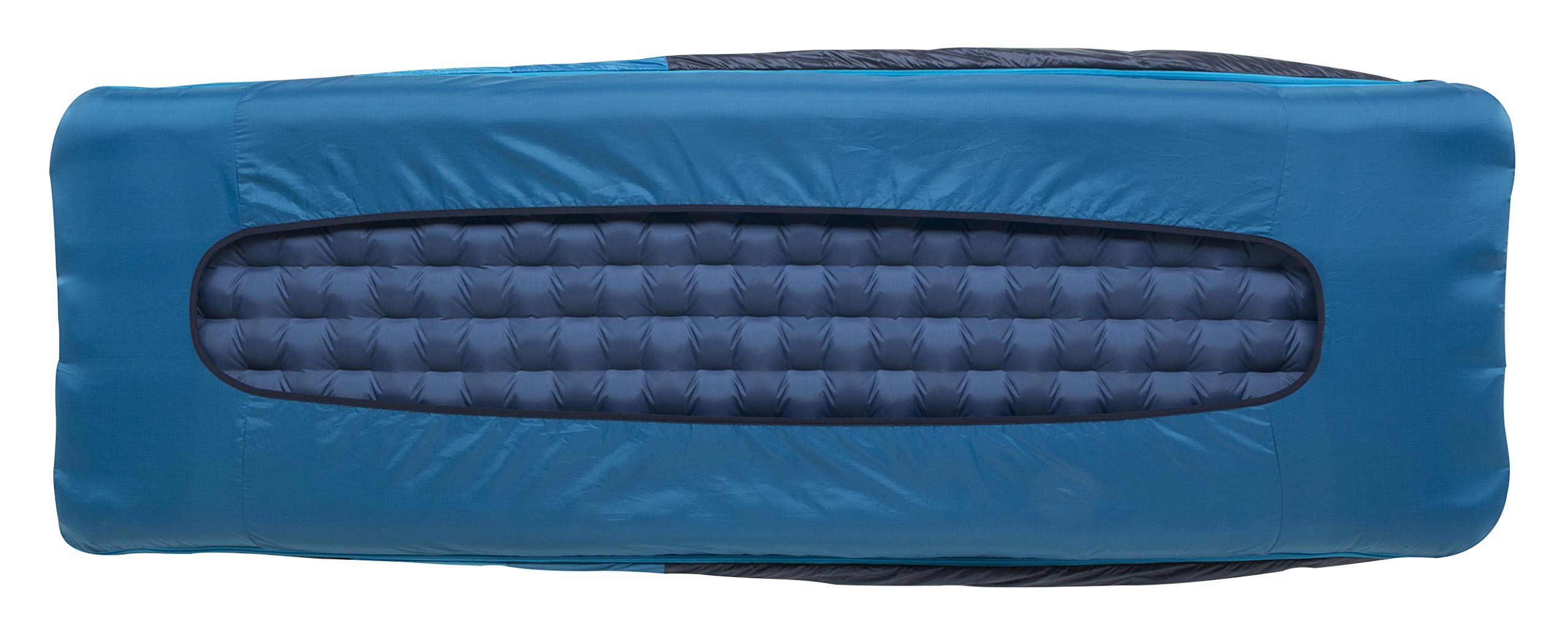 Big Agnes Camp Robber Bedroll (650 DownTek), Blue Stripe, Double Wide 50