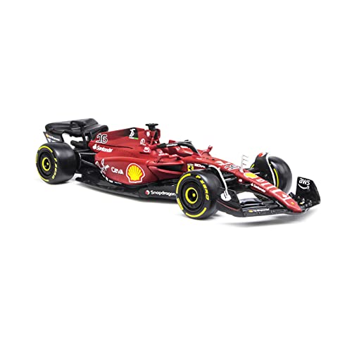 HTLNUZD Bburago 1:43 2022 F1-75 Racing #16 Charles Leclerc F1 1/43 F1-75#16 Formula One Alloy Die Cast Collection Vehicles Model Gift