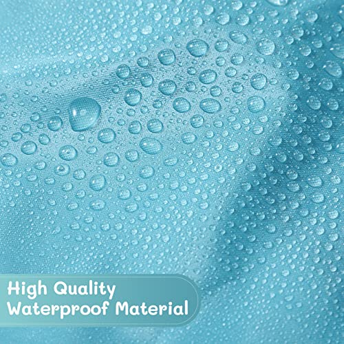 Janmercy 4 Pcs Long Sleeve Baby Bibs, Eating Bib for Toddlers Waterproof Baby Feeding Smock with Food Catcher, Machine Washable