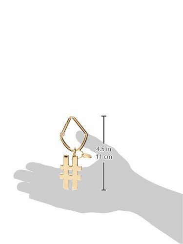 Fossil Letter Bag Charm, Gold-Tone O