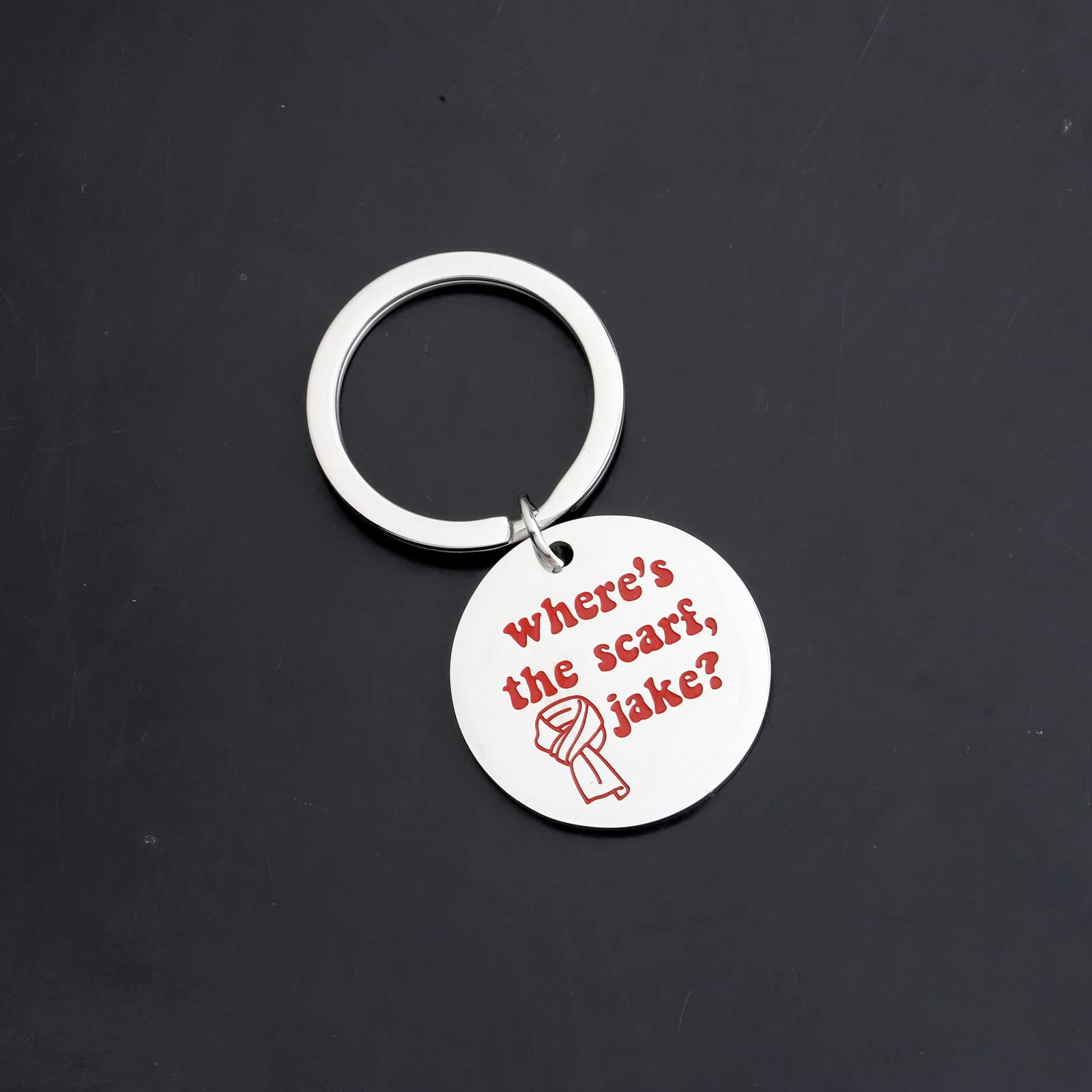 BLEOUK Music Gift Singer Fans Keychain Singer Song Lyrics Gift Music Lover Gift (wheres the scarf)