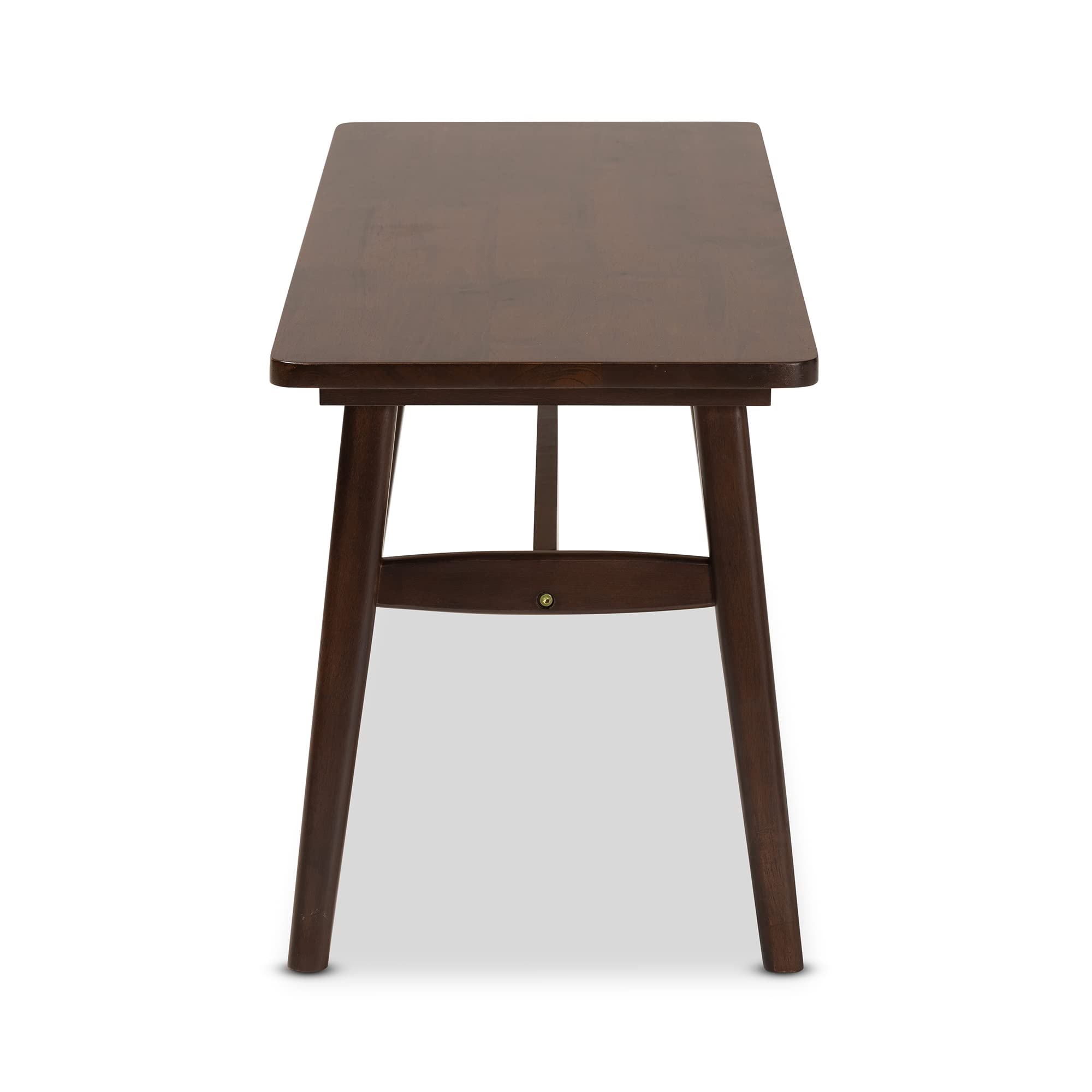 Baxton Studio Boyer Bench, One Size, Dark Brown