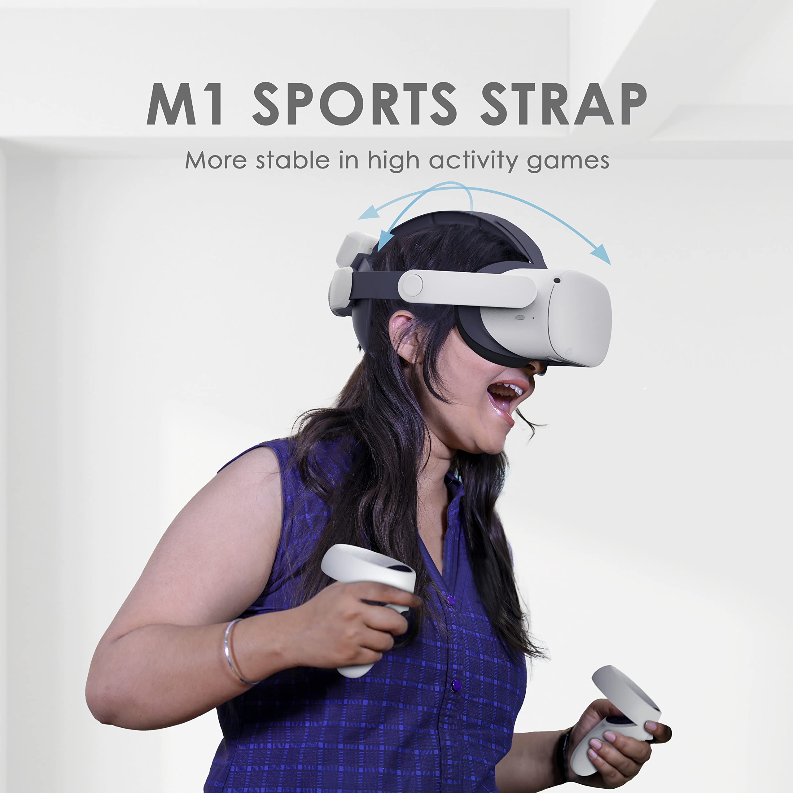 BOBOVR Strap Retrofit Kit for M2 Plus to M1 Plus,Honeycomb Back Pad Design, Quickly convert the M2 battery version to the M1 Plus version.