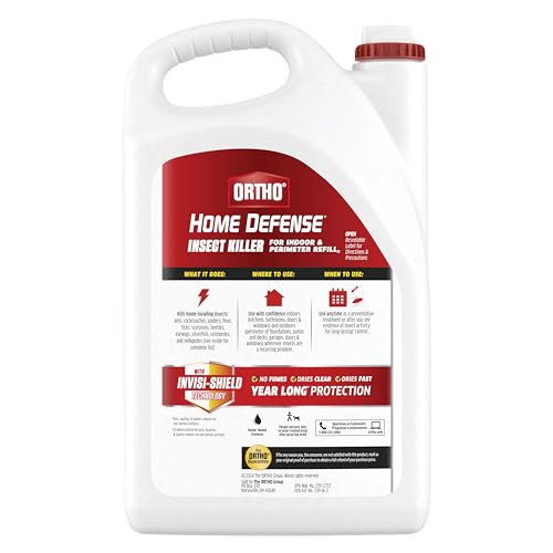 Ortho Home Defense Insect Killer for Indoor & Perimeter Refill2, Controls Ants, Roaches, Spiders, and More, 1 gal.