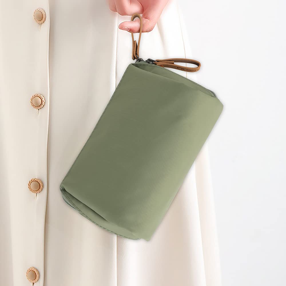 BSMAX 2023 New Travel Makeup Pouch for Women, Portable Mini Waterproof Travel Makeup Pouch (Green)