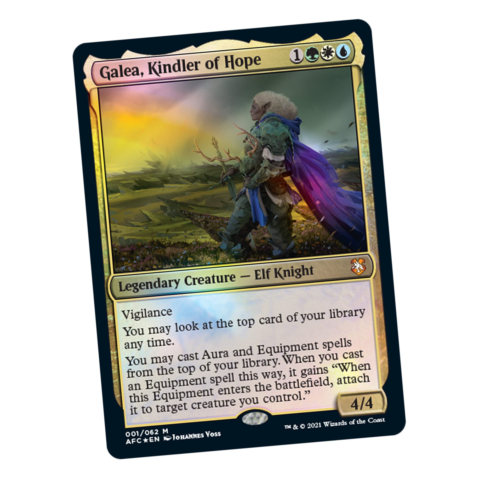 Magic: The Gathering Adventures in the Forgotten Realms Commander Deck β Aura of Courage (Green-White-Blue)