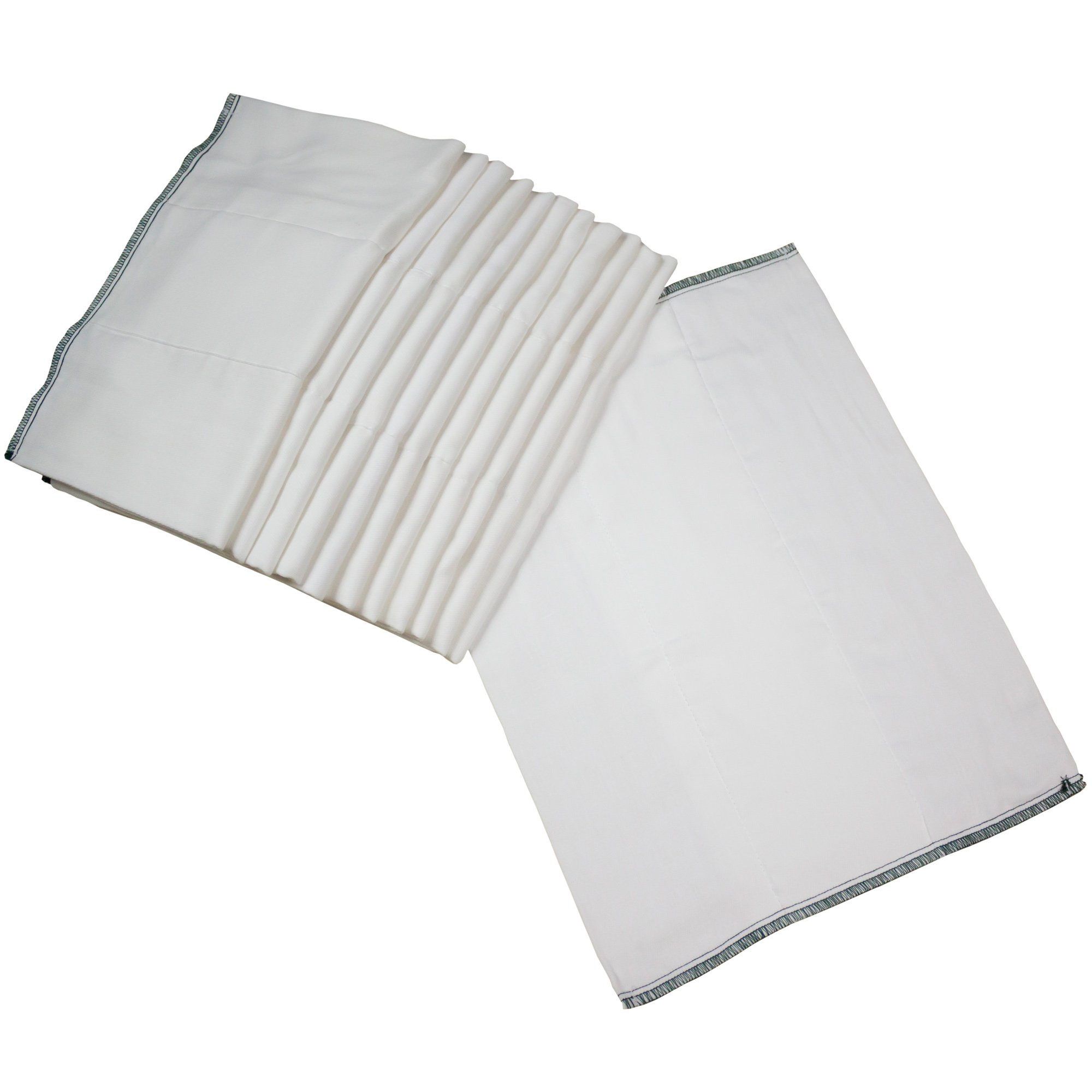 OsoCozy - Prefold Cloth Diapers (1 Dz) - Soft, Absorbent Durable Diaper Service Quality Prefolds. 100% Cotton - 12"x16", Fits 7-15 Lbs. - (Infant 4x8x4)