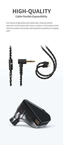 Fanmusic Truthear Hexa 1DD+3BA Hybird Earphones with 0.78 2Pin Cable Earbuds