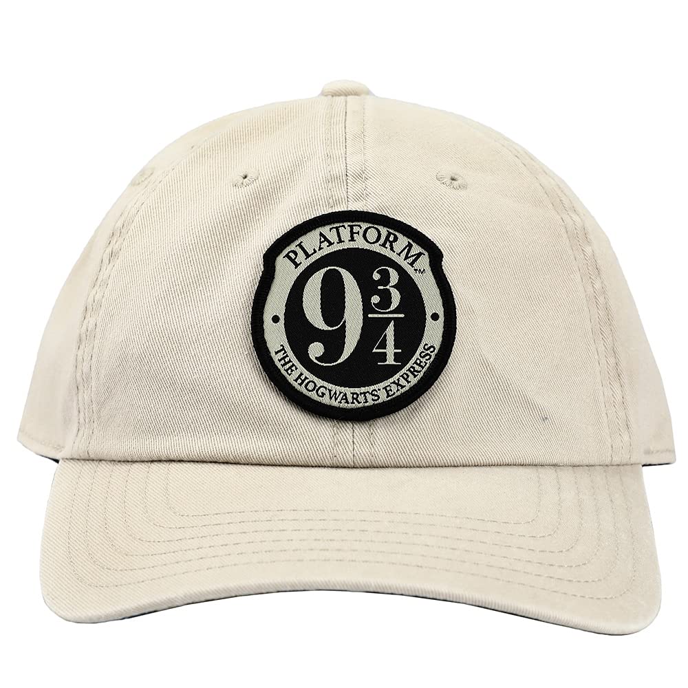 Bioworld Harry Potter 9 3/4 Patch Dad Hat for Men Brown