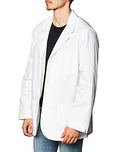 Med-Man Professional Whites with Certainty 31 Inch Consultation Coat, White, Medium