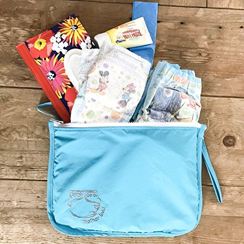 MOTHER LOAD Turquoise Diaper Bag Organizer for Diapers, Wipes and Cream, Machine Washable, Diaper Organizer with Changing Pad & Wrist-let. A Mommy Must Have for All Babies Needs