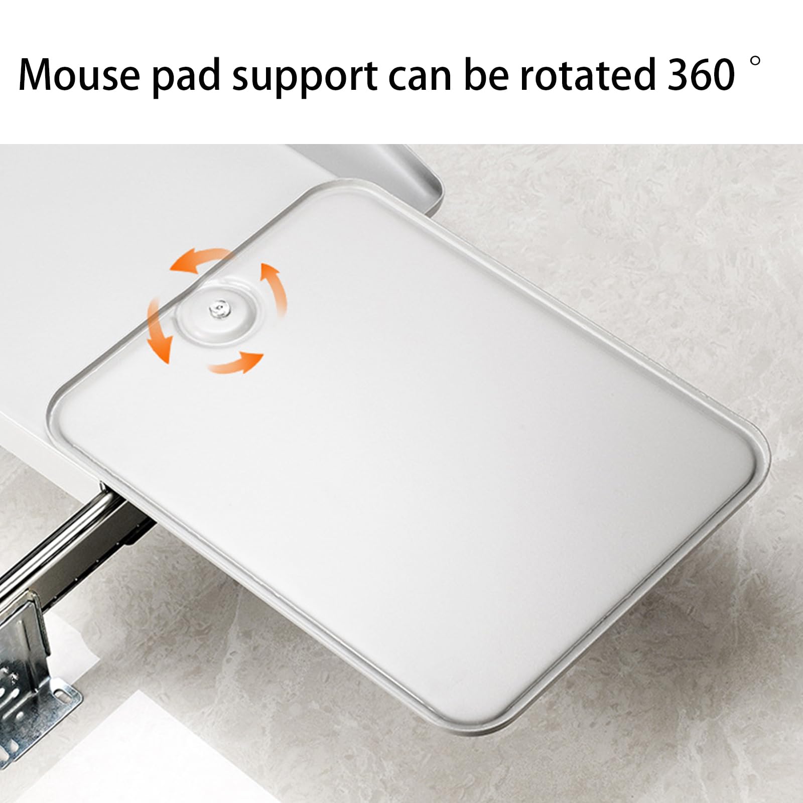 BBAUER Keyboard Tray, Under Desk Keyboard Tray Slide Out, Ergonomic Keyboard Tray, Keyboard Drawer Under Desk with Mouse Platform