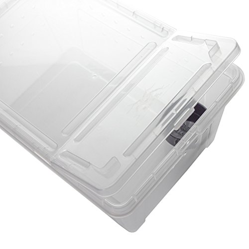OMEM Portable Reptile Terrarium Habitat for Mini Pet Houses (L)