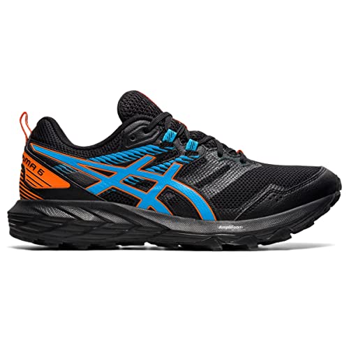 ASICS Men's GEL-Sonoma 6 Running Shoes, 10.5, BLACK/DIGITAL AQUA