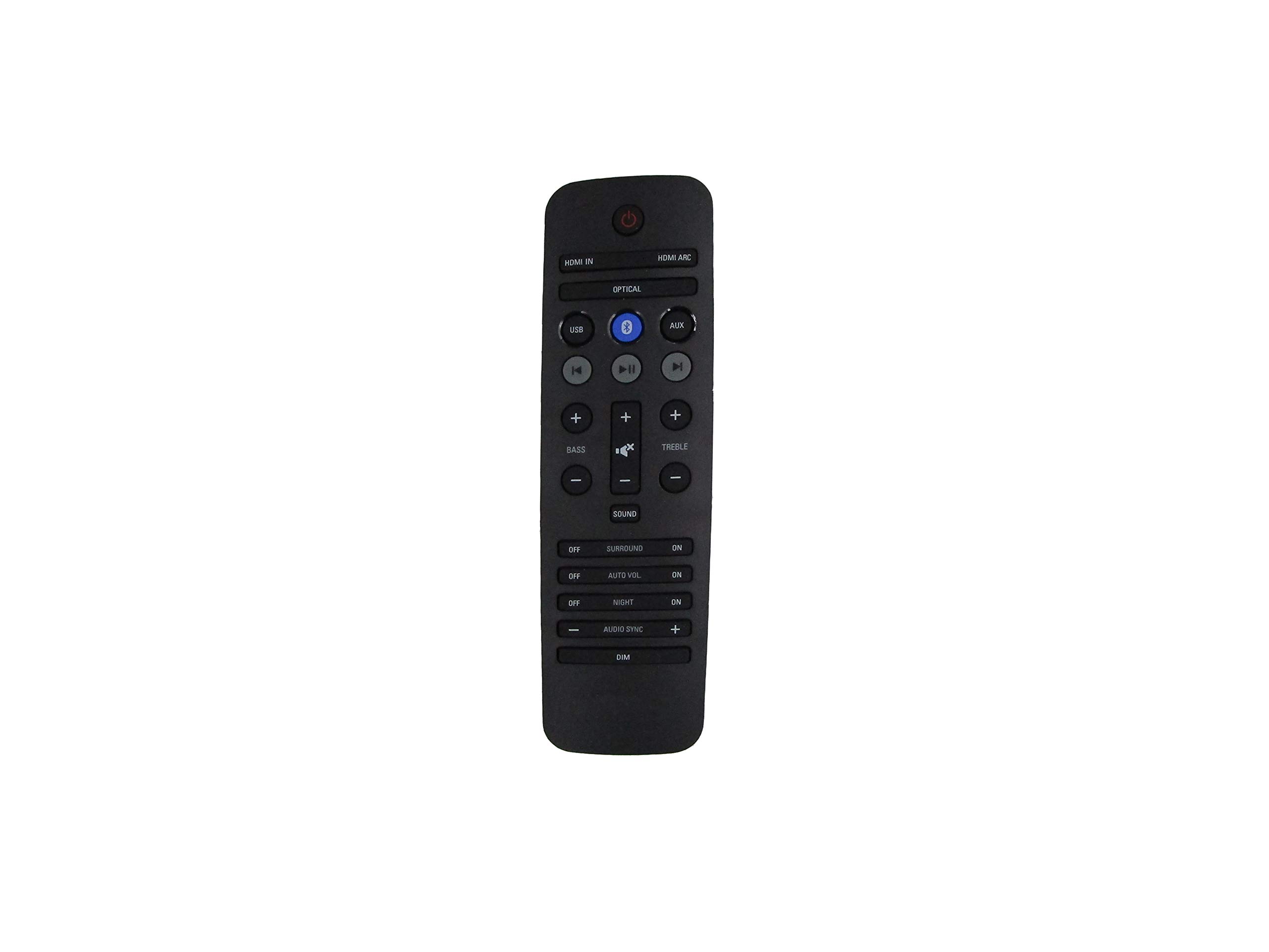 HCDZ Replacement Remote Control for Philips Fidelio YKF297-009 HTL9100 HTL7180 YKF297-006 HTL9100/12 HTL9100/79 HTL5120 HTL5120/12 Soundbar Sound Bar Speaker