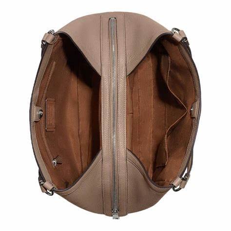 Coach Kristy Leather Shoulder Bag in Taupe