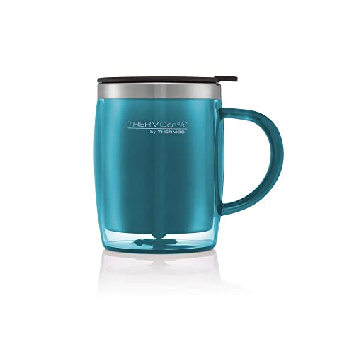 THERMOS ThermoCafé Translucent Desk Mug, Lagoon, 450 ml