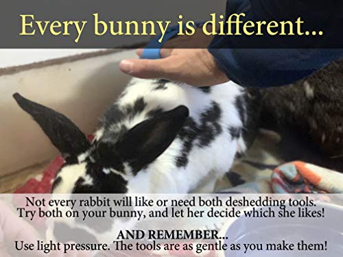 Rabbit Grooming Kit with Rabbit Grooming Brush - Rabbit Hair Brush and Rabbit Hair Remover- Bunny & Guinea Pig