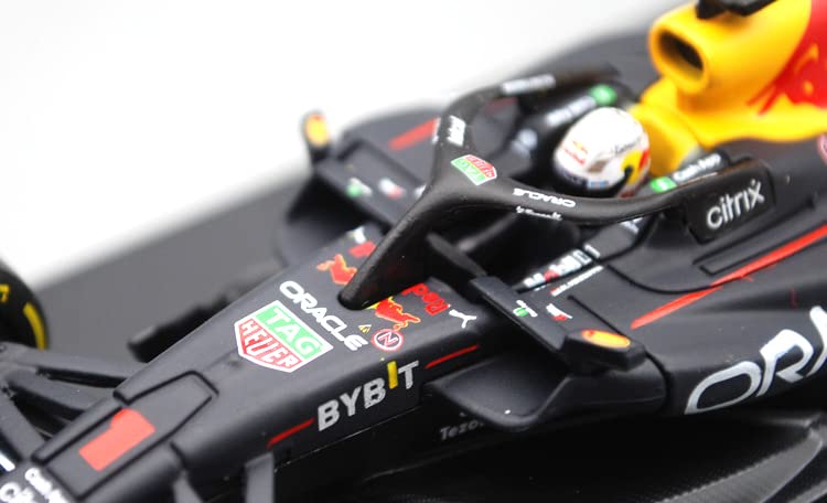Bburago 1:43 New 2022 F1 Red Bull Racing RB18 1# Verstappen Special Paint Formula One Alloy Super Toy Car Model (RB18#1 W/Helmet)