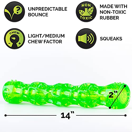 Hyper Pet Dura-Squeaks Stick Dog Toy, Large