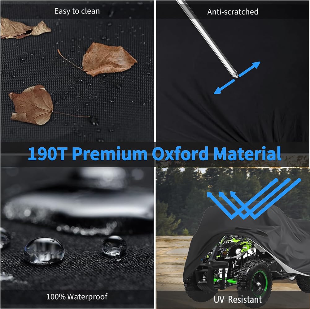 ATV Covers Waterproof 4 Wheeler Covers Quad Covers Used for Polaris Yamaha Suzuki Honda Kawasaki Kart