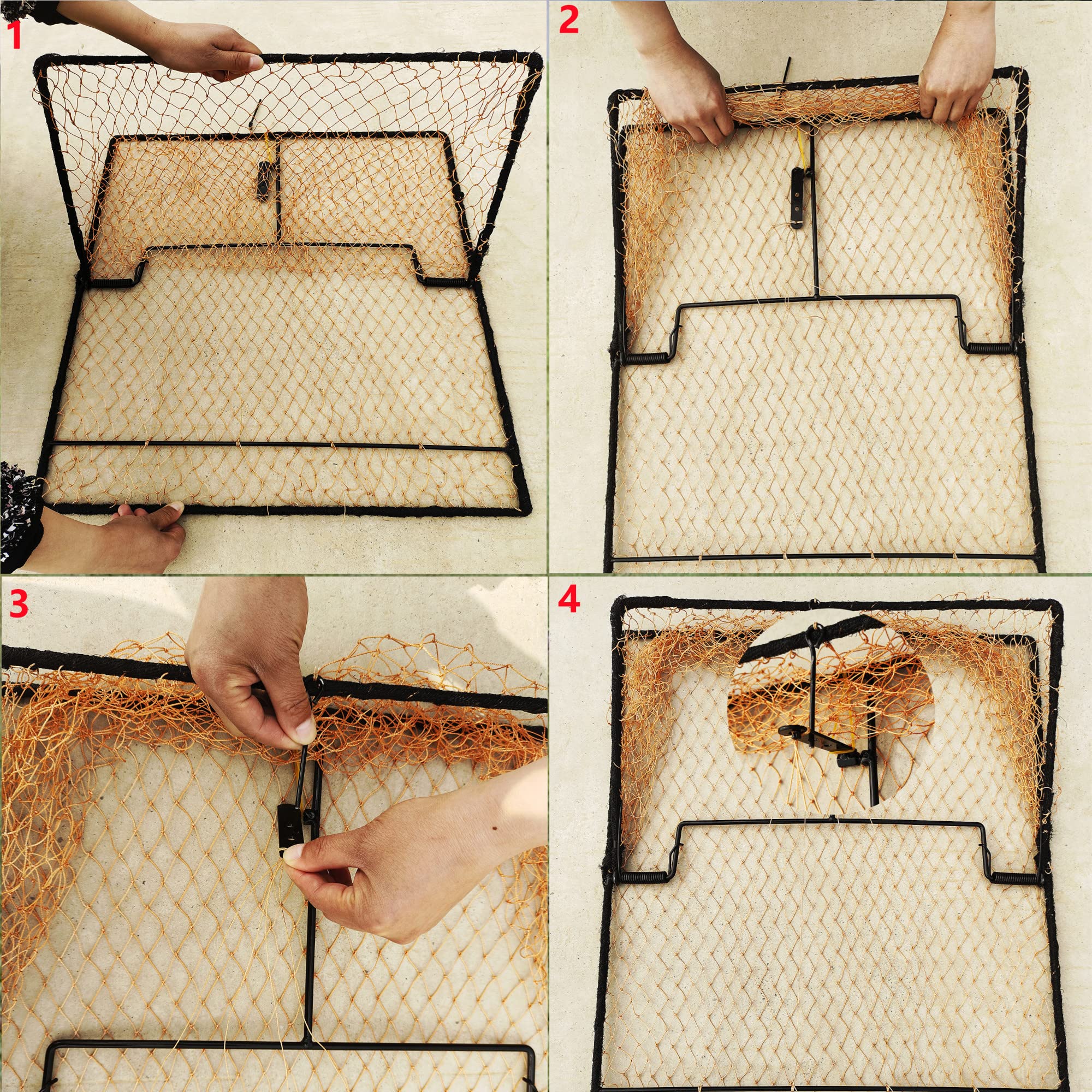 DSQSTMR Bird Trap Pigeon Sparrow Quail Starling Chicken Live Animal Control Spring Traps Snares for Trapping Catching Net