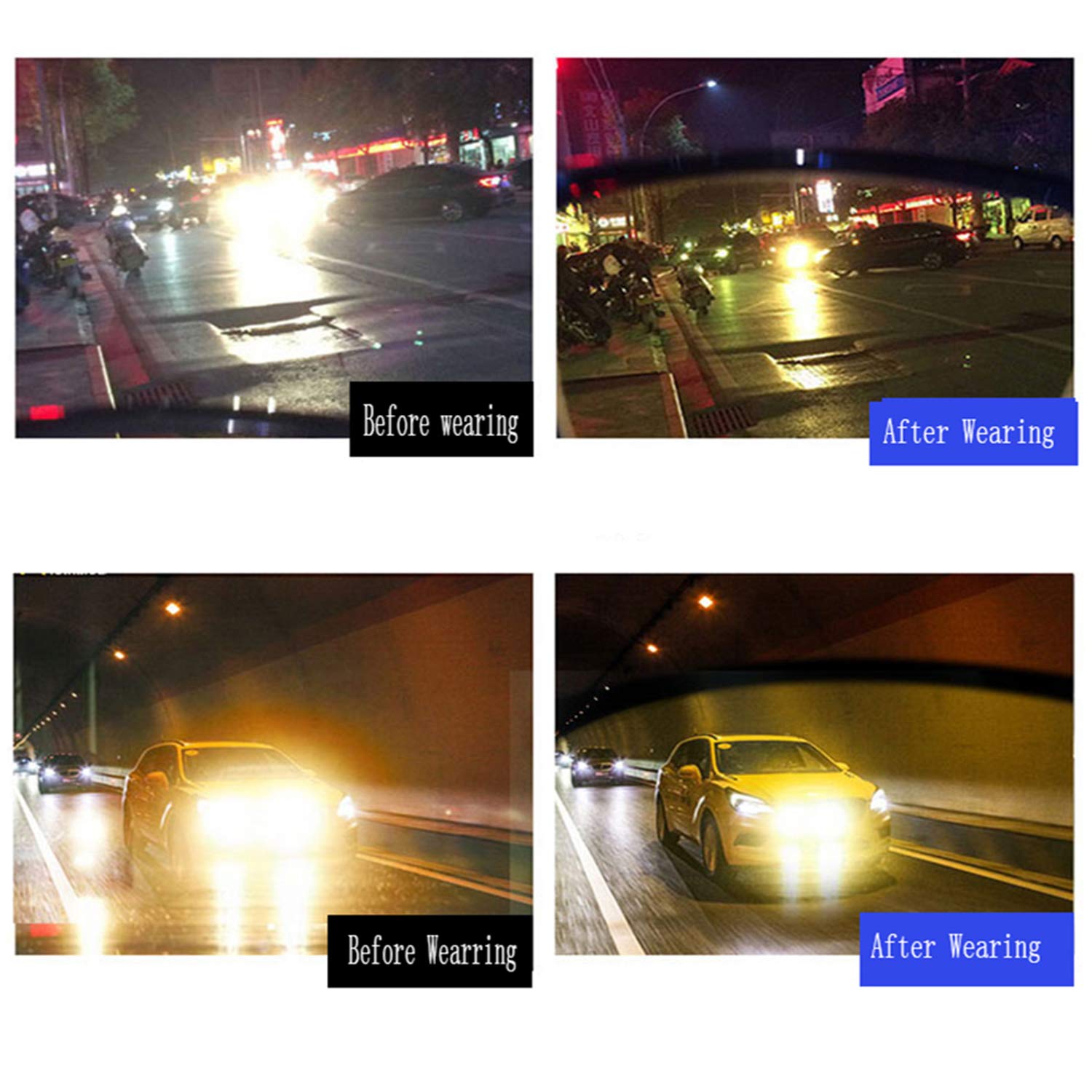 Berwke Night Driving Glasses for Women Anti Glare Polarized-Photochromic Night Vision Glasses Leopard