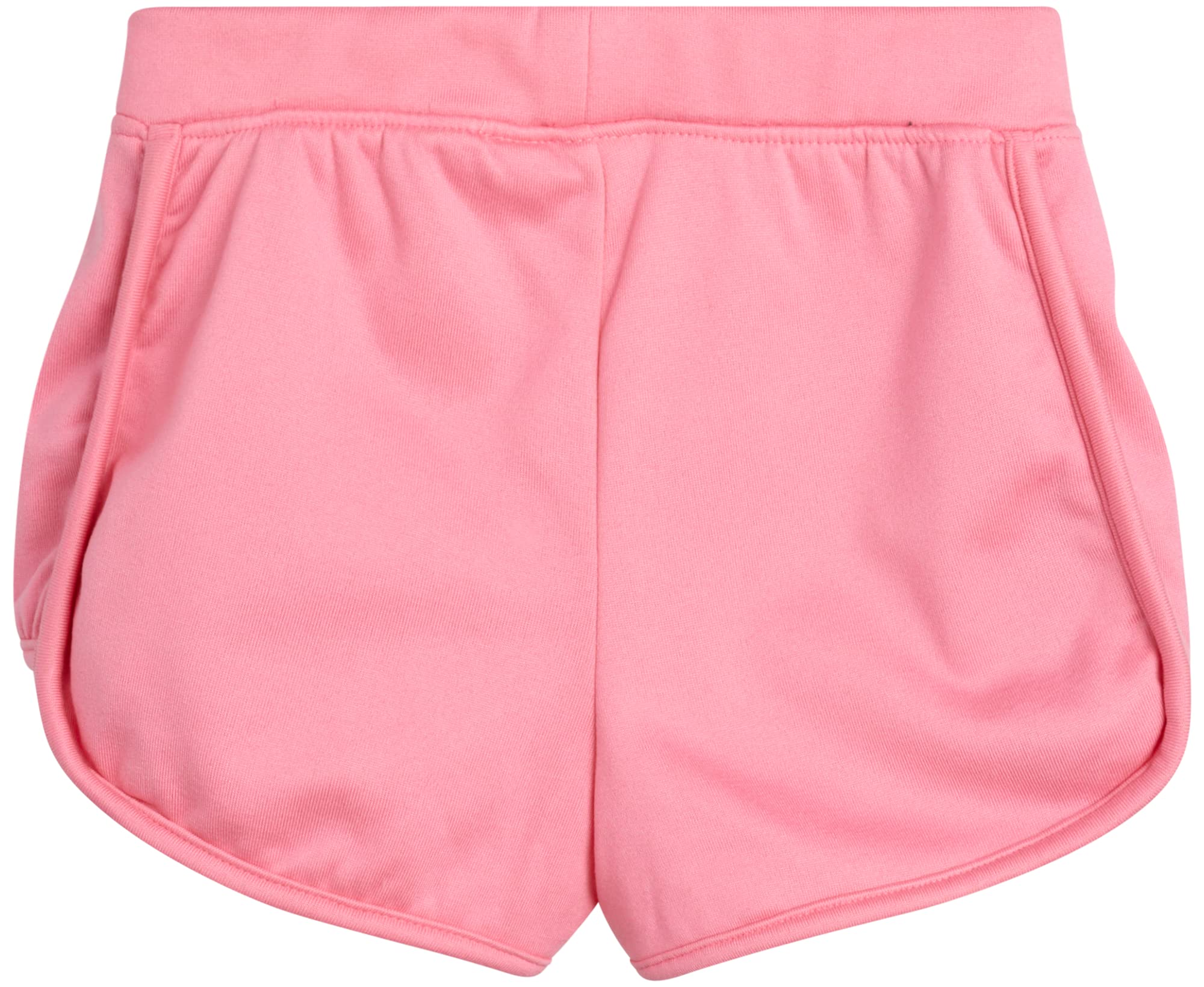 Body Glove Girls’ Active Shorts - 2 Pack Soft Cozy Athletic Gym Dolphin Shorts (Size: 7-12), Size 8, Grey/Pink