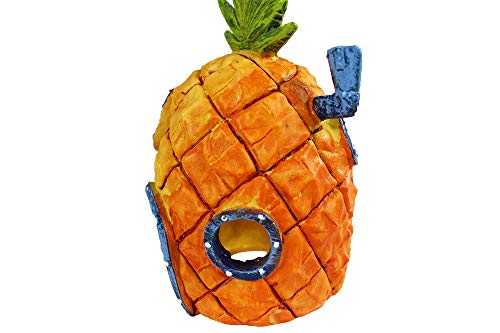Penn-Plax Spongebob Squarepants Officially Licensed Aquarium Ornament – Spongebob’s Pineapple House – Large