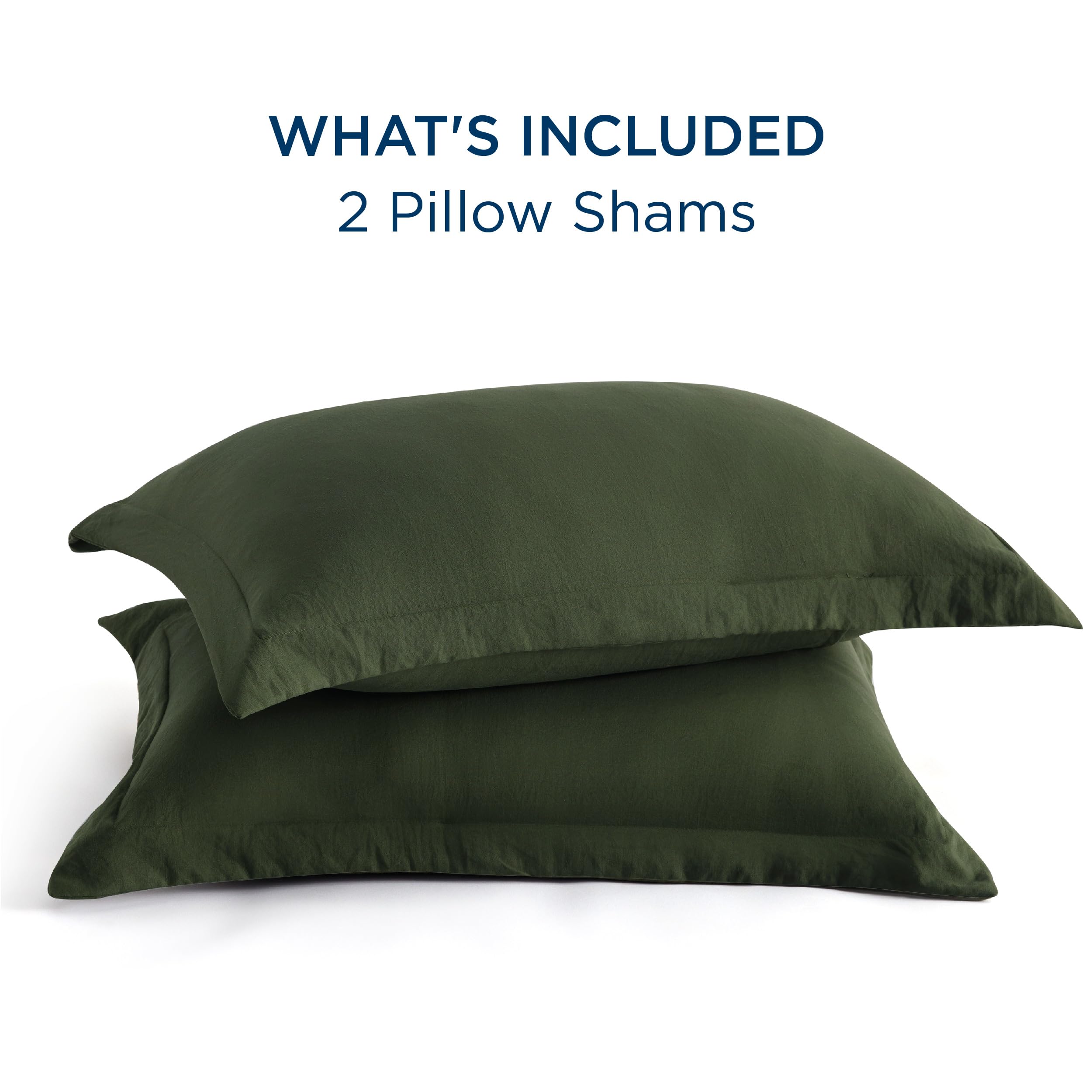 Bedsure Euro Sham Pillow Covers - Soft Prewashed Pillow Shams 2 Pack, Throw Pillow Covers for Bed Pillows, Decorative Pillow Cases for Sofa and Couch, White, 26x26 Inches