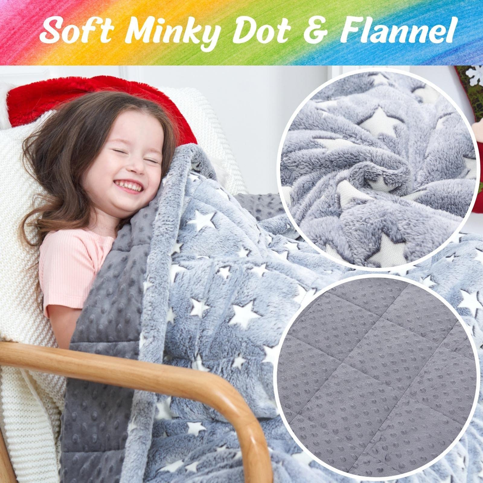 Bood Glow in The Dark Weighted Blanket
